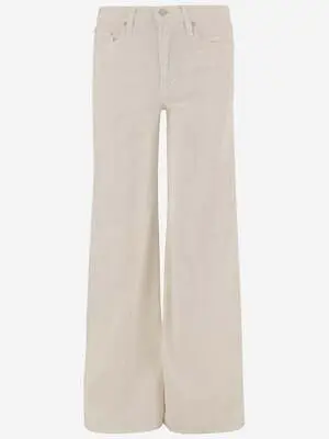 MOTHER Stretch Cotton Blend Jeans - White