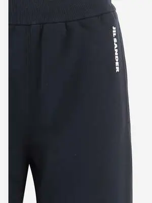 JIL SANDER Cotton Pants With Logo