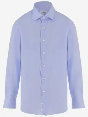 ALESSANDRO GHERARDI Cotton Shirt - Light Blue