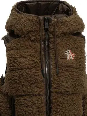 Moncler Sleeveless Teddy Jacket - Brown