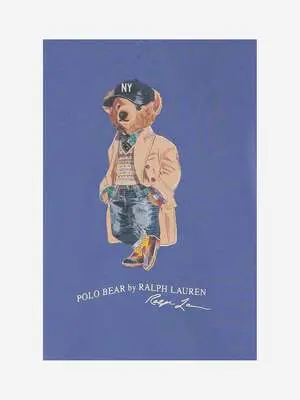 Polo Ralph Lauren Cotton Blend Sweatshirt With Polo Bear Print - Navy