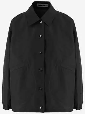 JIL SANDER Lightweight Nylon Jacket - Black
