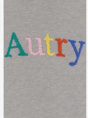 AUTRY Cotton Sweatshirt With Embroidered Logo