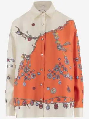 Versace Print Silk Shirt - Multi