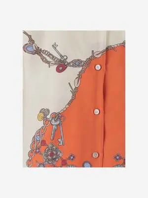 Versace Print Silk Shirt - Multi
