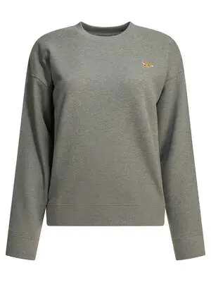 Maison Kitsuné Baby Fox' Crew Neck Sweatshirt - Grey