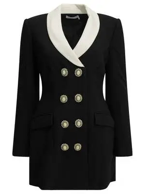 SELF-PORTRAIT Short Blazer Dress - Black