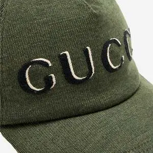 Gucci Wool Baseball Cap With Logo