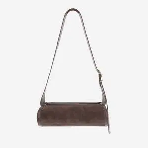 JIL SANDER Small Suede Cannolo Bag