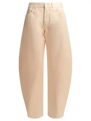 Alaïa Round' Wide Leg Jeans - Pink