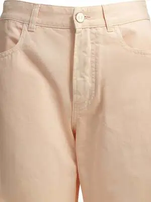Alaïa Round' Wide Leg Jeans - Pink