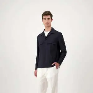 AUTORE Wool Cargo Jacket - Blue Navy