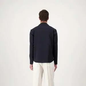 AUTORE Wool Cargo Jacket - Blue Navy