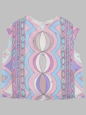 Emilio Pucci Top Da Bambina In Fantasia - Pink