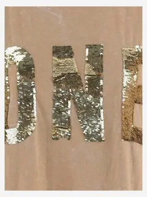 ONE TEE Cotton T Shirt With Logo