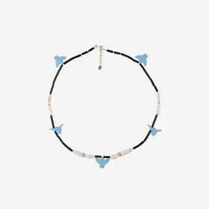 Lisa C Necklace With Bird Shaped Pendants - Multi
