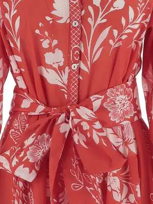 PEP'S CANNES Floral Print Cotton Dress