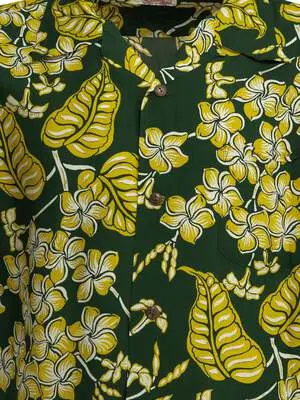 SUN SURF Plumeria Blossoms' Casual Shirt - Green