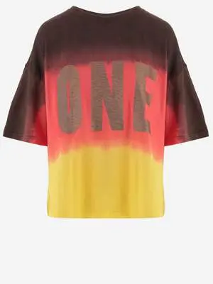 ONE TEE Cotton T Shirt With Logo