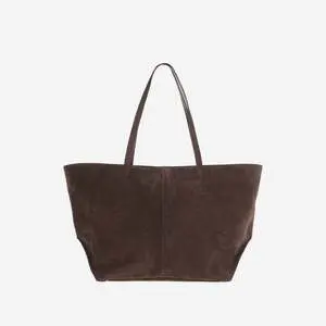 JIL SANDER Suede Shopping Bag - Brown