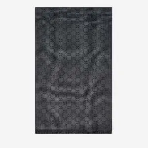 Gucci Gg Wool And Silk Shawl - Grey