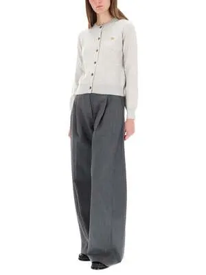 Maison Kitsuné Cardigan 'baby Fox - Grey