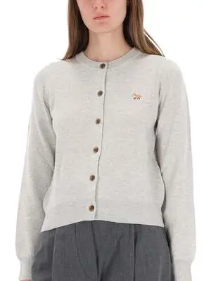 Maison Kitsuné Cardigan 'baby Fox - Grey