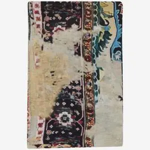 Faliero Sarti Beige Carpet Scarf In Modal And Cashmere - Multi