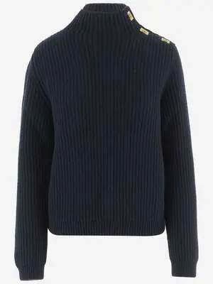 FERRAGAMO Ribbed Wool And Cashmere Sweater