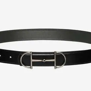 Gucci Reversible Leather Belt With Clasp