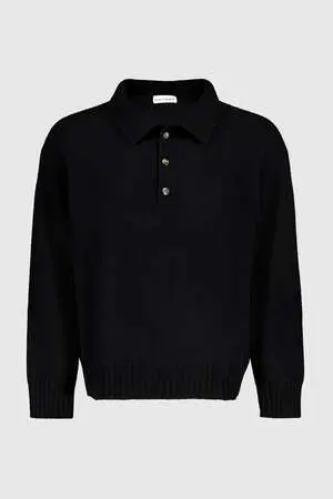 AUTORE Polo In Wool And C Mere - Nero