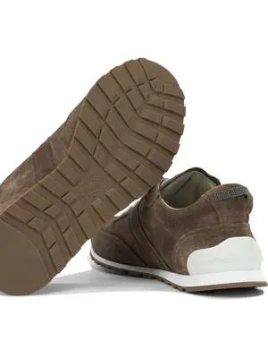 Brunello Cucinelli Shiny Loops' Low Top Sneakers