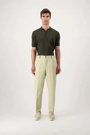 AUTORE Trousers In Cotton And Linen - Beige