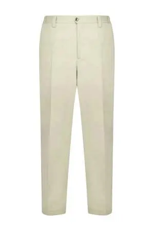 AUTORE Trousers In Cotton And Linen - Beige