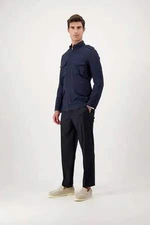AUTORE Jacket Cook In Cotton - Blue Navy