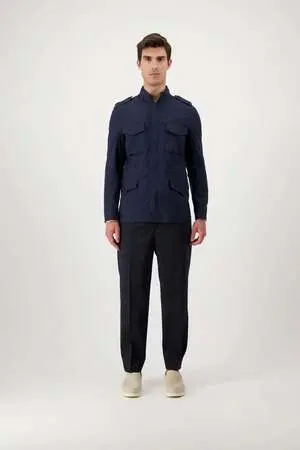AUTORE Jacket Cook In Cotton - Blue Navy