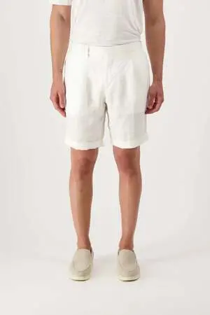 AUTORE Bermuda Torres In Linen - Bianco