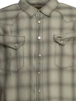 SUGAR CANE Casual Plaid Shirt