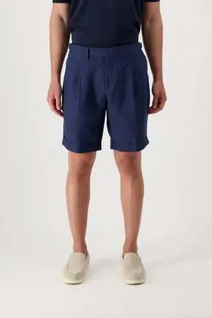 AUTORE Bermuda Torres In Linen - Blu