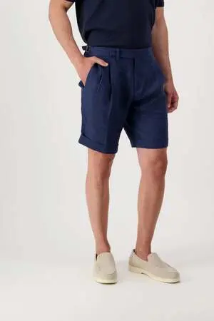 AUTORE Bermuda Torres In Linen - Blu