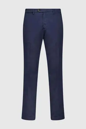 AUTORE Trousers Drake In Cotton - Blue Navy
