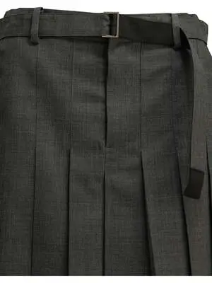 Sacai Formal Shorts Made Of Wool Blend