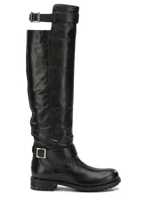JIMMY CHOO Biker' Knee High Boots - Black