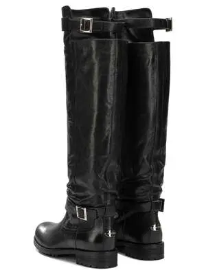JIMMY CHOO Biker' Knee High Boots