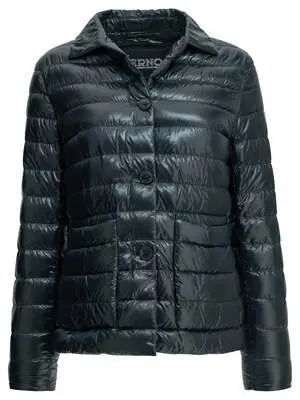 Herno Ultra Light Nylon Short Down Jacket - Blue