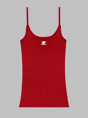 COURREGES Tank Top In Maglia 'reedition - Red
