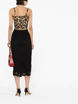 Dolce & Gabbana Lace Midi Skirt