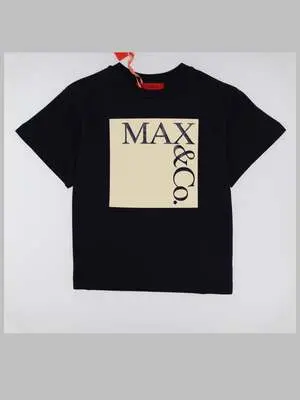 MAX&CO. T Shirt A Manica Corta Con Logo - Black