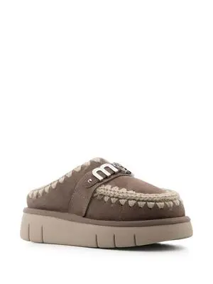 Mou Bounce Clog Slippers - Grey