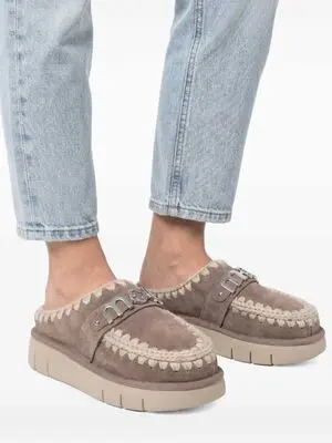 Mou Bounce Clog Slippers - Grey